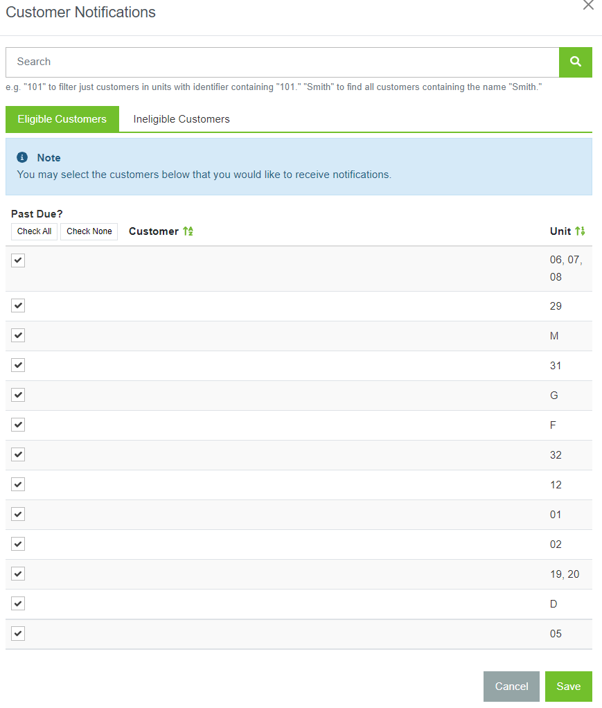 How can I automatically send past due reminders? | Unit Trac